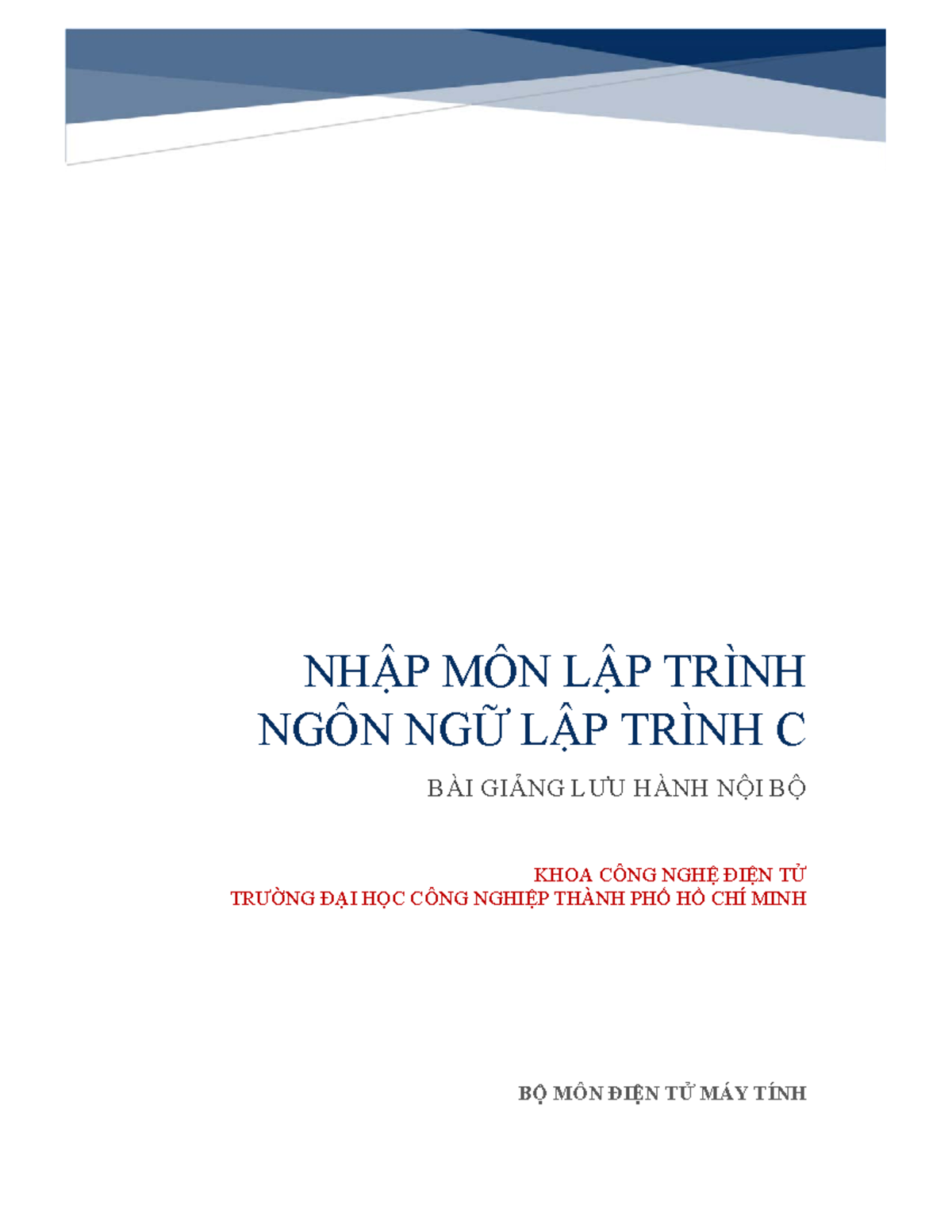 [[TONG HOP Nhap mon lap trinh]]-watermark - NHÀP MÔN LÀP TRÌNH NGÔN NGỮ LÀP TRÌNH C BÀI GIẢNG ...