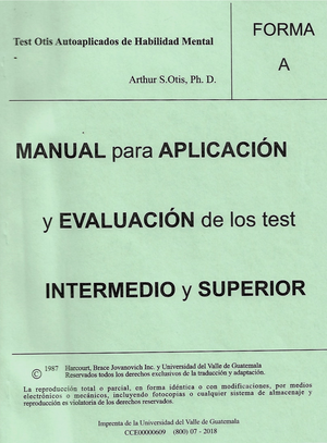 Organizador grafico componentes de una prueba de inteligencia para ...