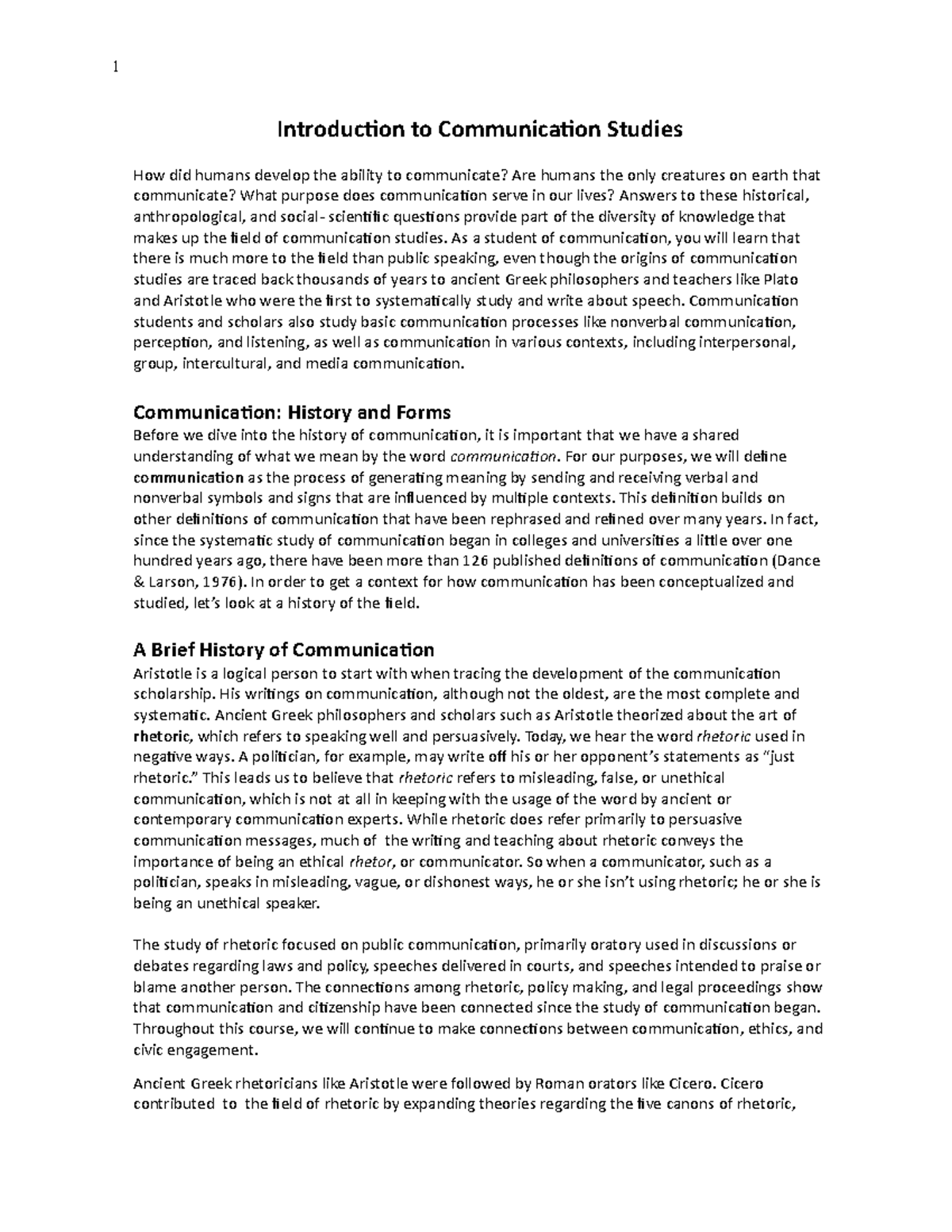 SCOM 123 Final Study Guide- Dr. T's Group Presentations - Introduction ...