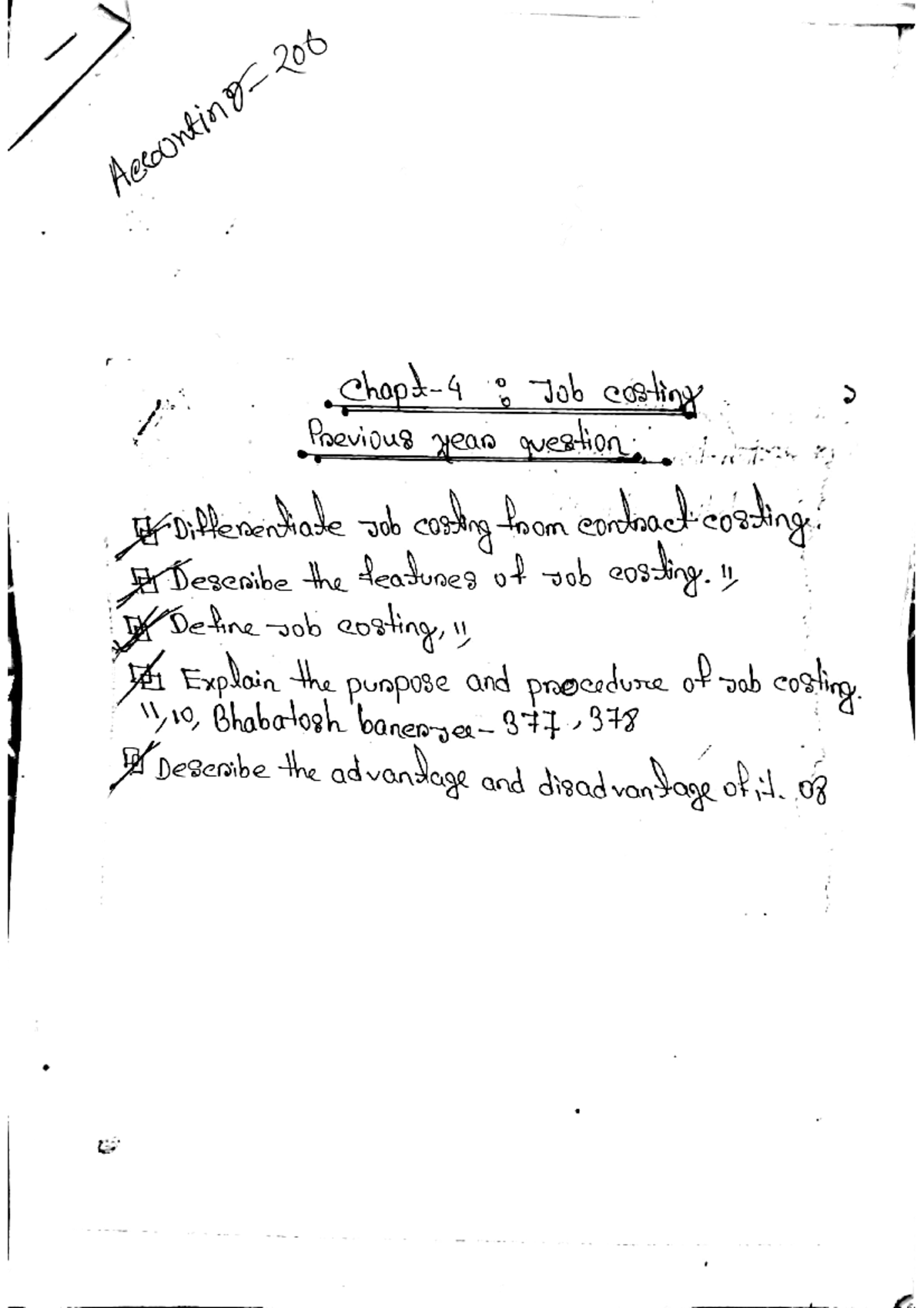 Job Costing Cost Accounting Managerial Accounting Studocu