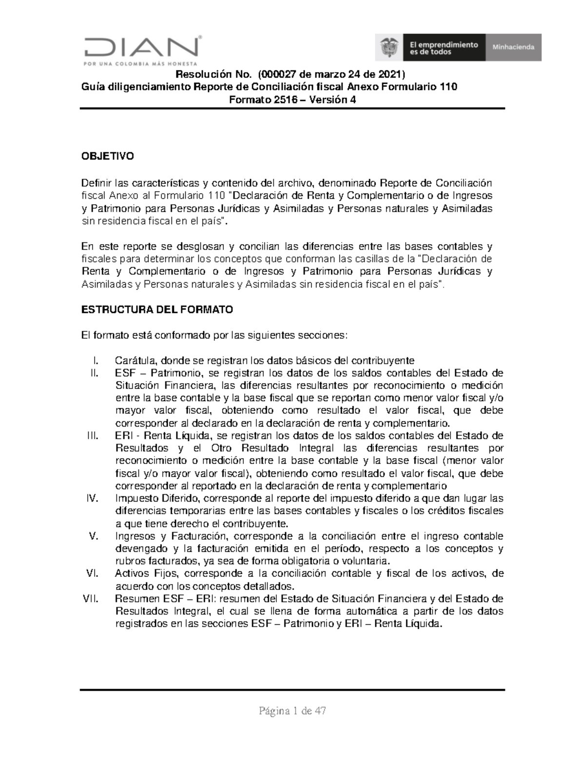 Guia de diligenciamiento prevalidador reporte conciliacion fiscal ...