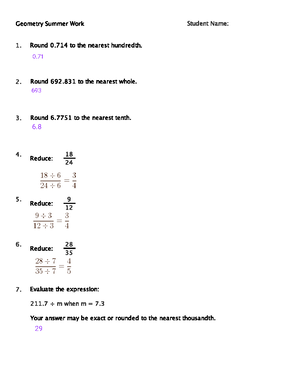 Worksheets from Hour 1-12 - Hour 1: Approximation & Riemann Sum Reading ...