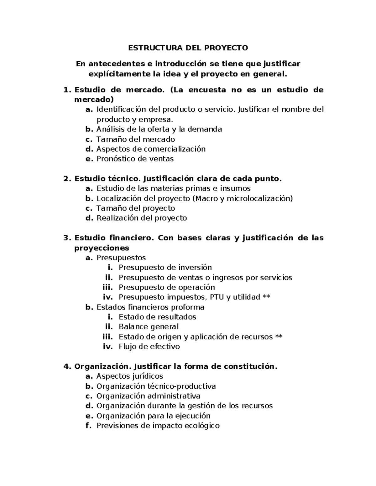 2A Ejemplo Estructura Proyecto - ESTRUCTURA DEL PROYECTO En ...