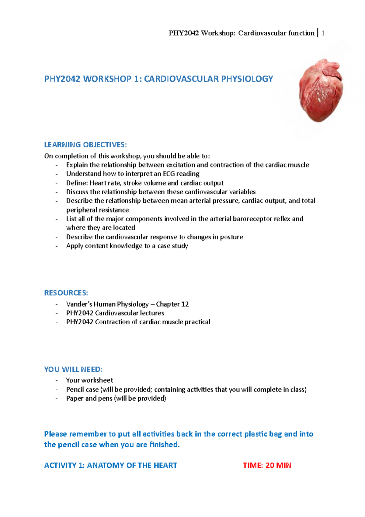 PHY2042 Cardiac Workshop Worksheet template - PHY2042 WORKSHOP 1 ...
