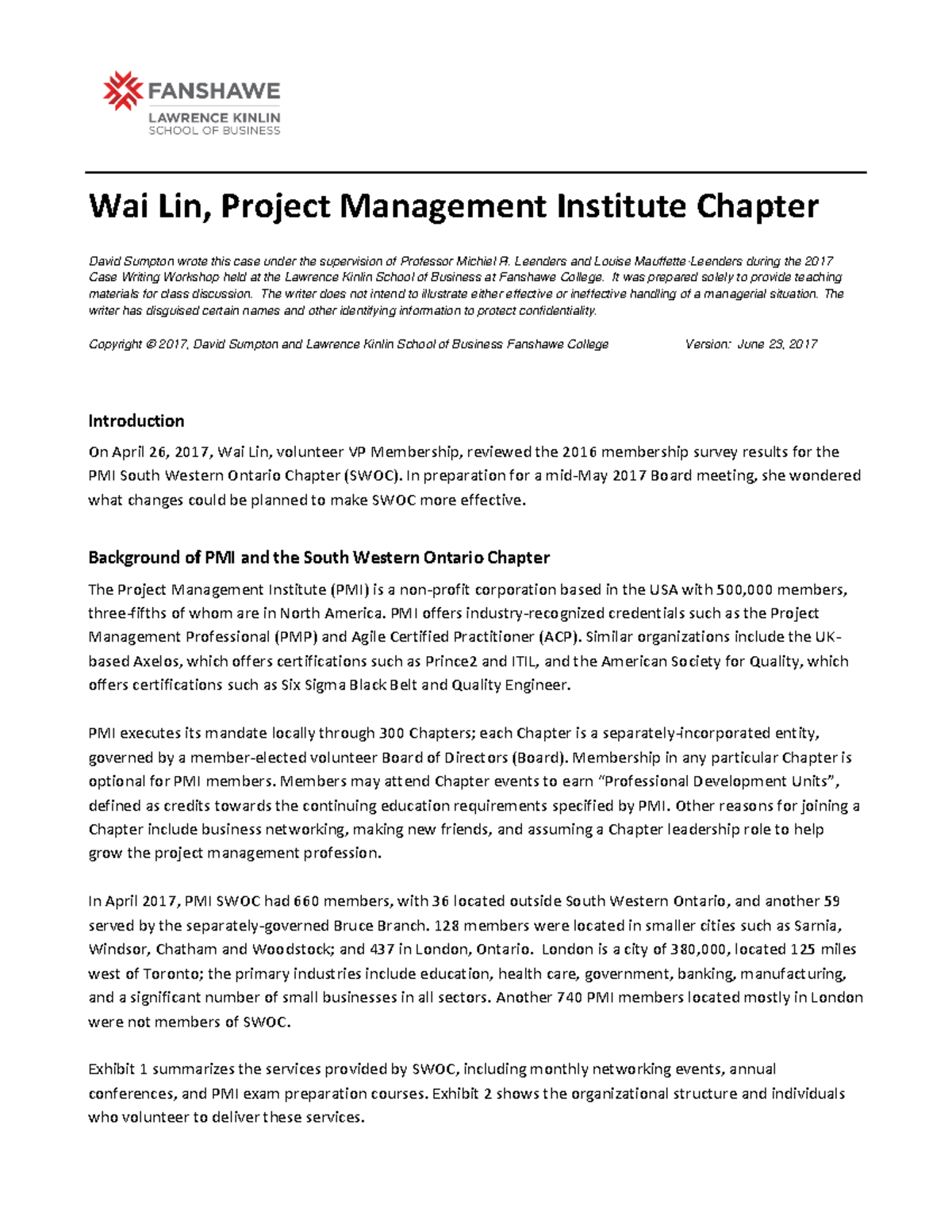 Module 12 Wai Lin Project Management Institute Chapter - Wai Lin ...