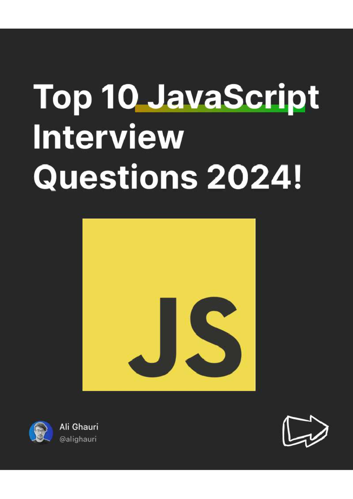 Top 10 Java Script Interview Questions 2024 - let allows variable reassignment, while const ...