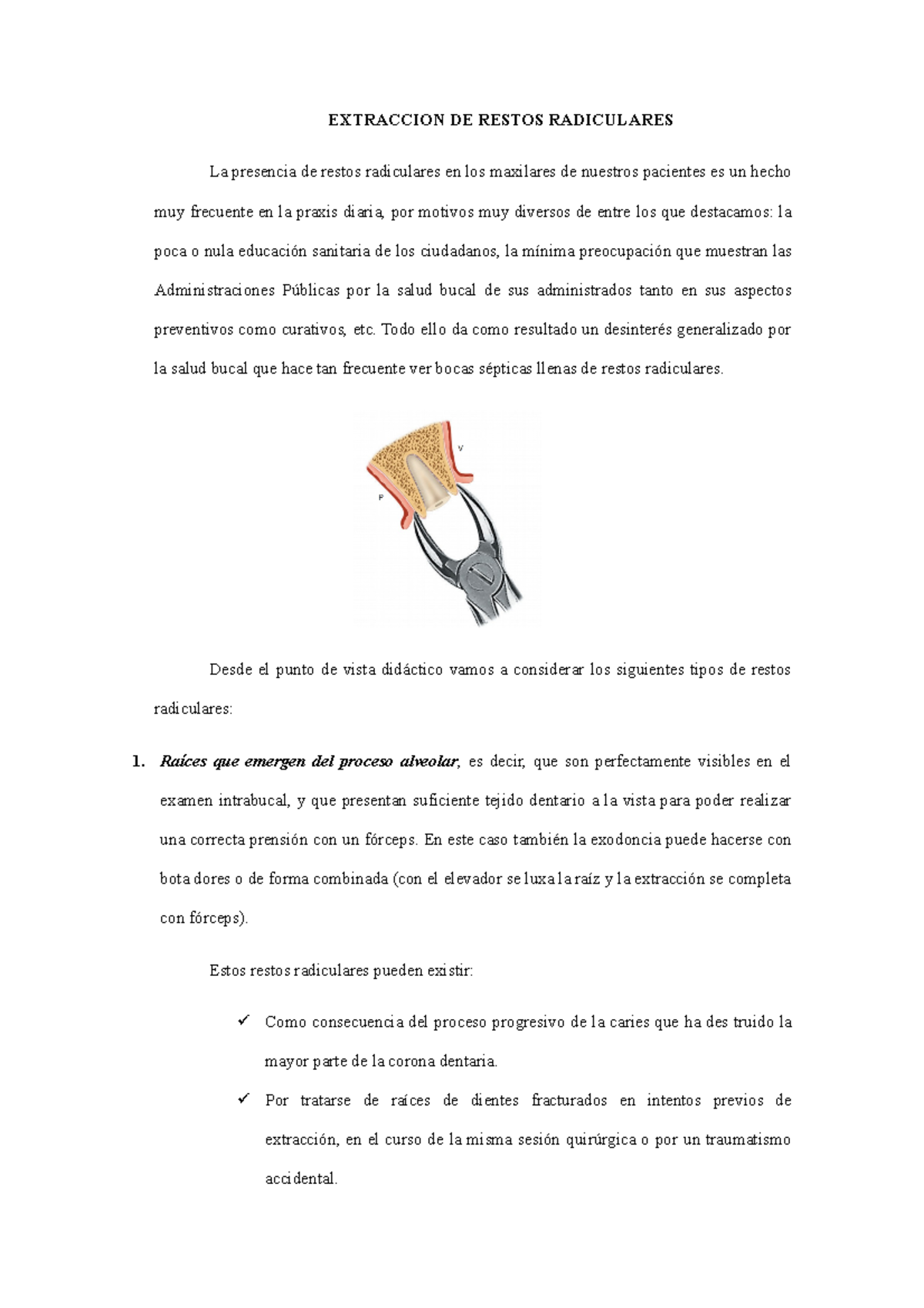 Extracciones Múltiples de Restos Radiculares - EXTRACCION DE RESTOS ...