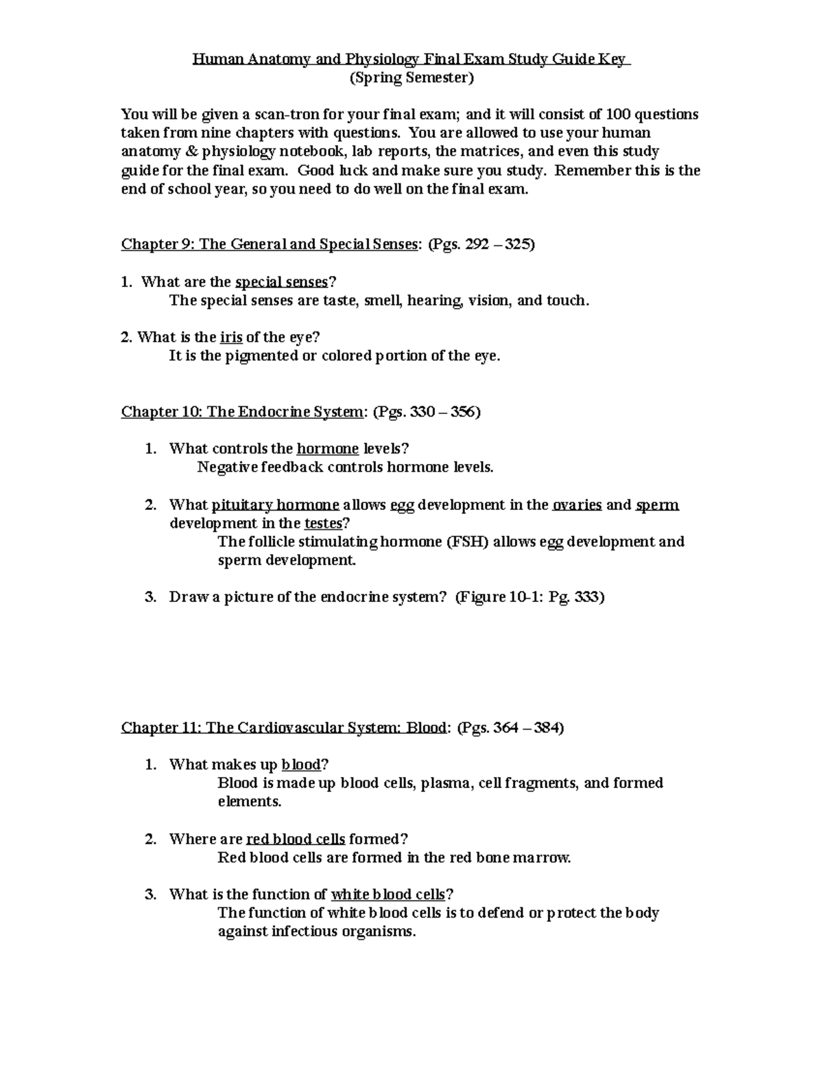 Humananatomyandphysiologyfinalexamstudyguidekey-spring - Human Anatomy ...