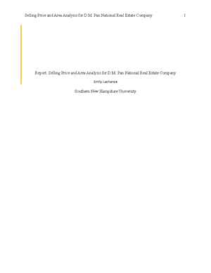 MAT240+Real+Estate+Analysis+Part+II - Real Estate Analysis Part II ...