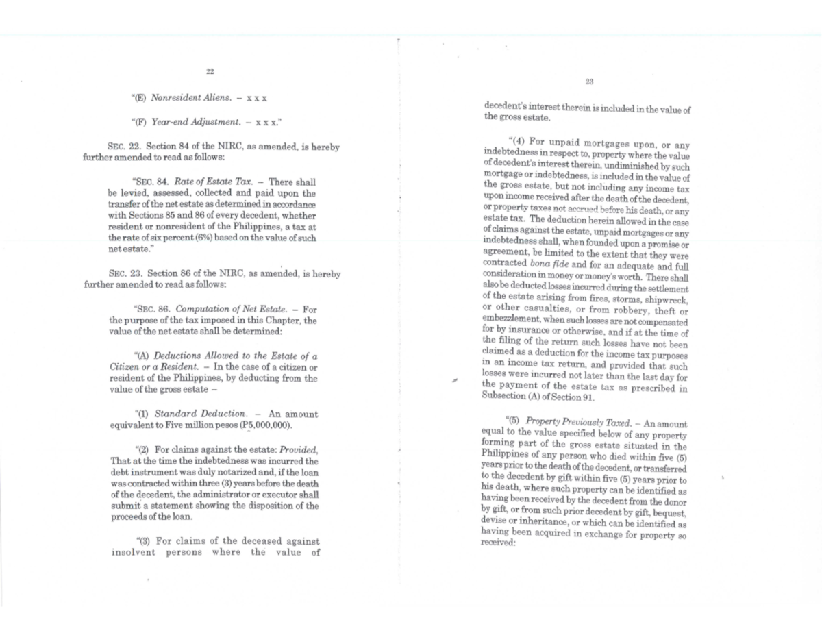 Sec. 22-27 - Section 22-27 of the tax code - Agrarian Law - Studocu