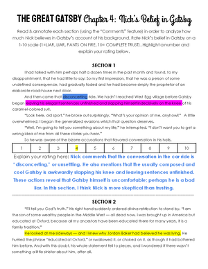 Gatsby Ch. 1-2 Film Analysis - THE GREAT GATSBY Film Analysis: Chapters ...
