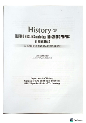 HIS003 Reviewer - History of MINSUPALA - LESSON 1 NATURE OF HISTORY ...