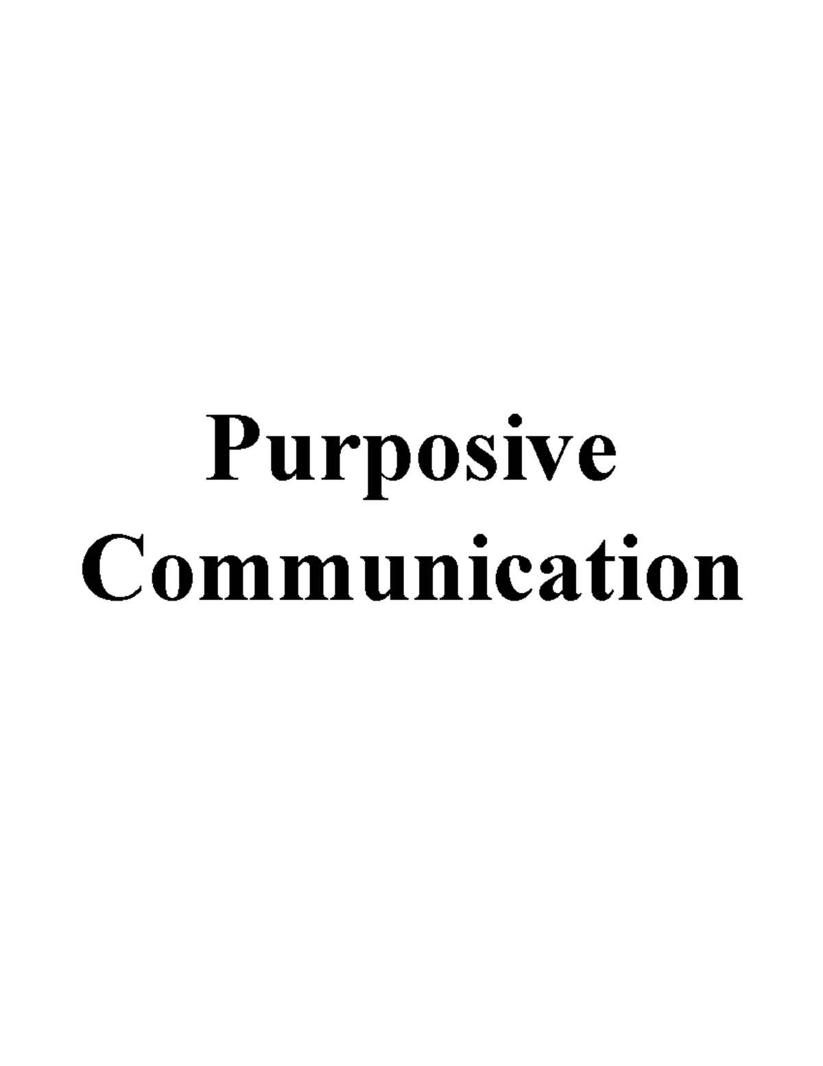 Syllabus - Purposive Communication ST. NICOLAS COLLEGE OF BUSINESS AND ...