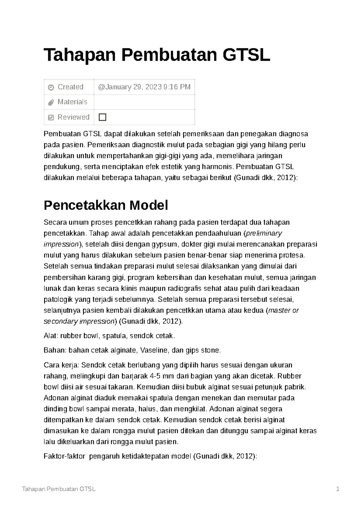 Tahapan Pembuatan GTSL - Tahapan Pembuatan GTSL Created Materials Reviewed Pembuatan GTSL dapat ...