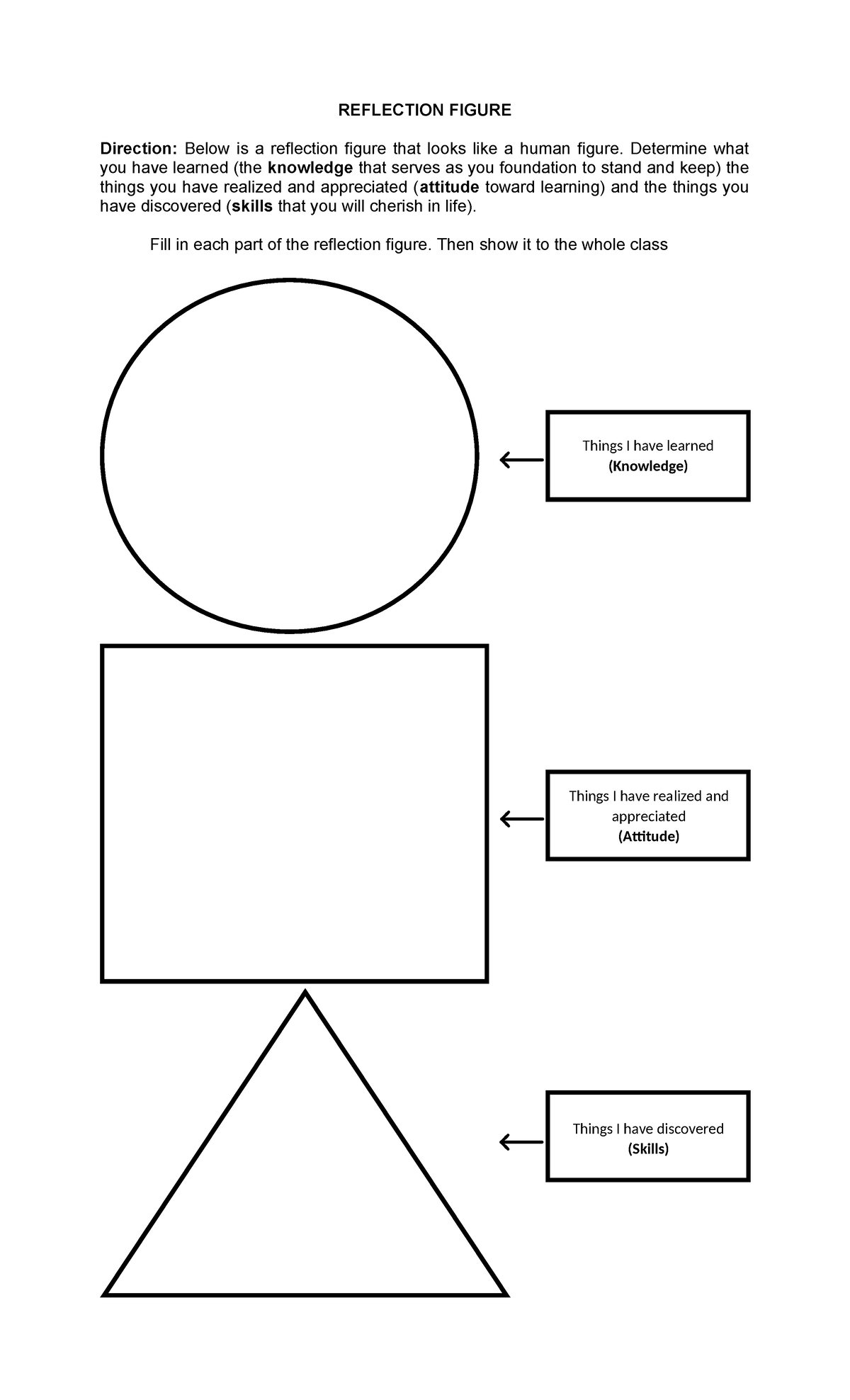 Reflection Figure - FILE FOR ASSIGNMENT - REFLECTION FIGURE Direction ...