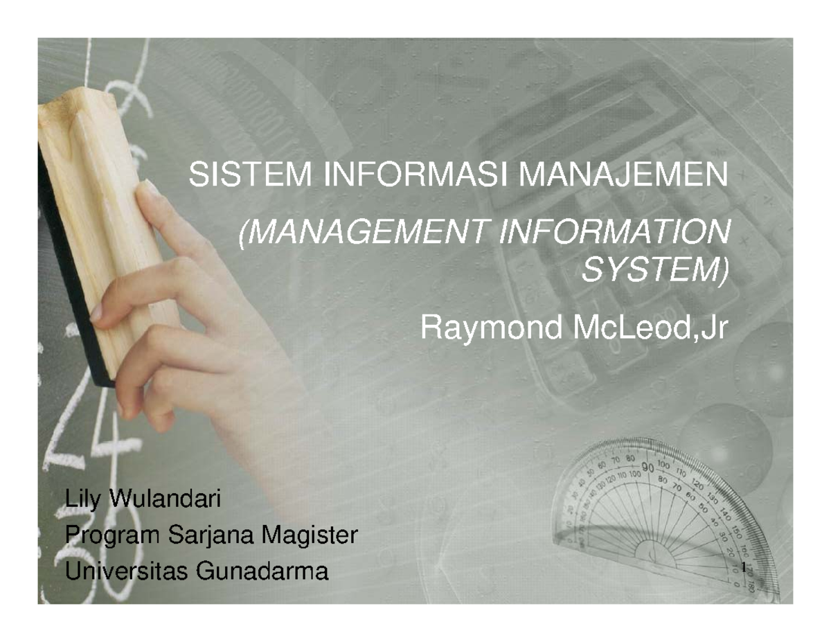 SIM - Management Information - SISTEM INFORMASI MANAJEMEN (MANAGEMENT ...