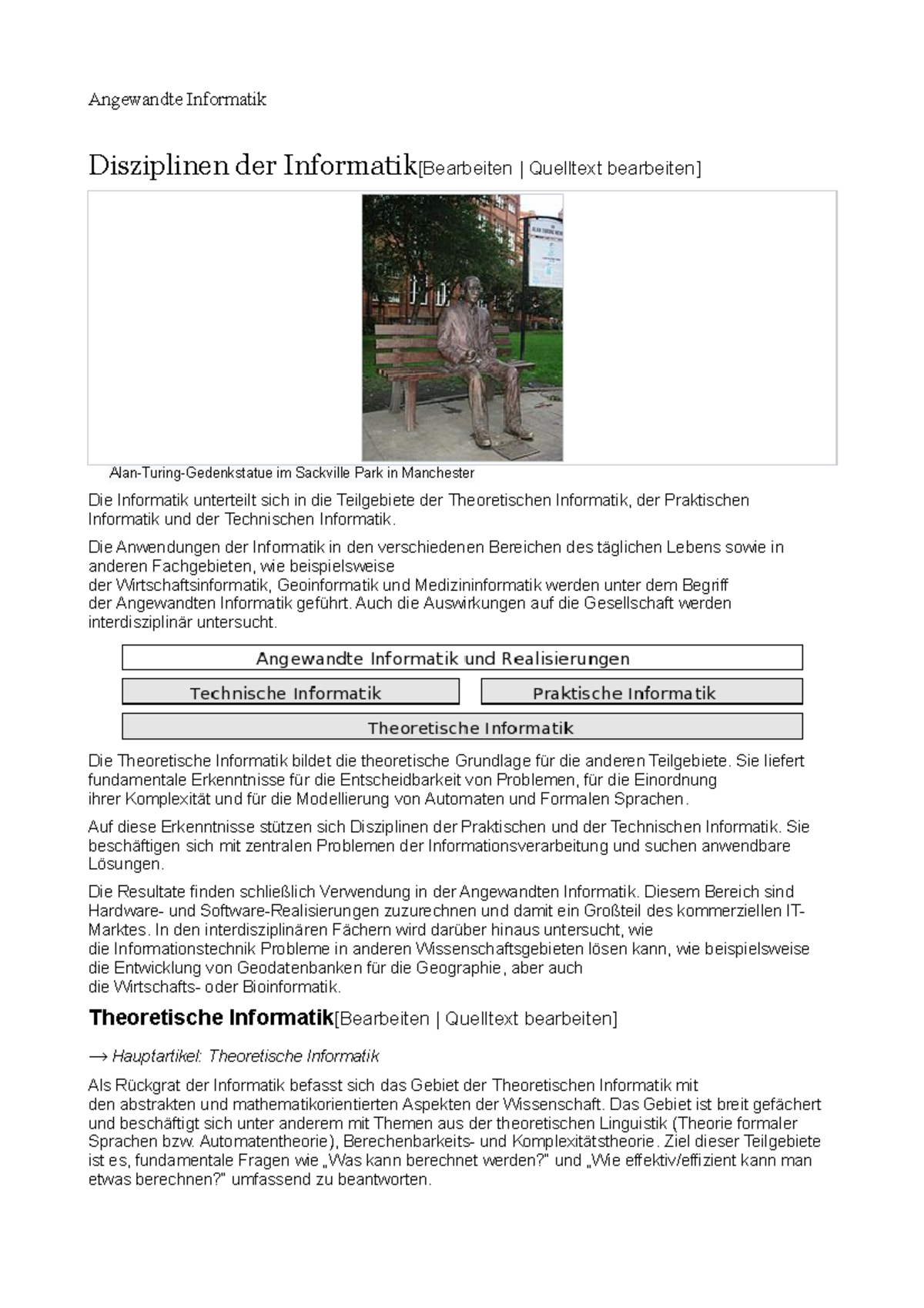 Angewandte Informatik 2 - Angewandte Informatik Disziplinen der ...