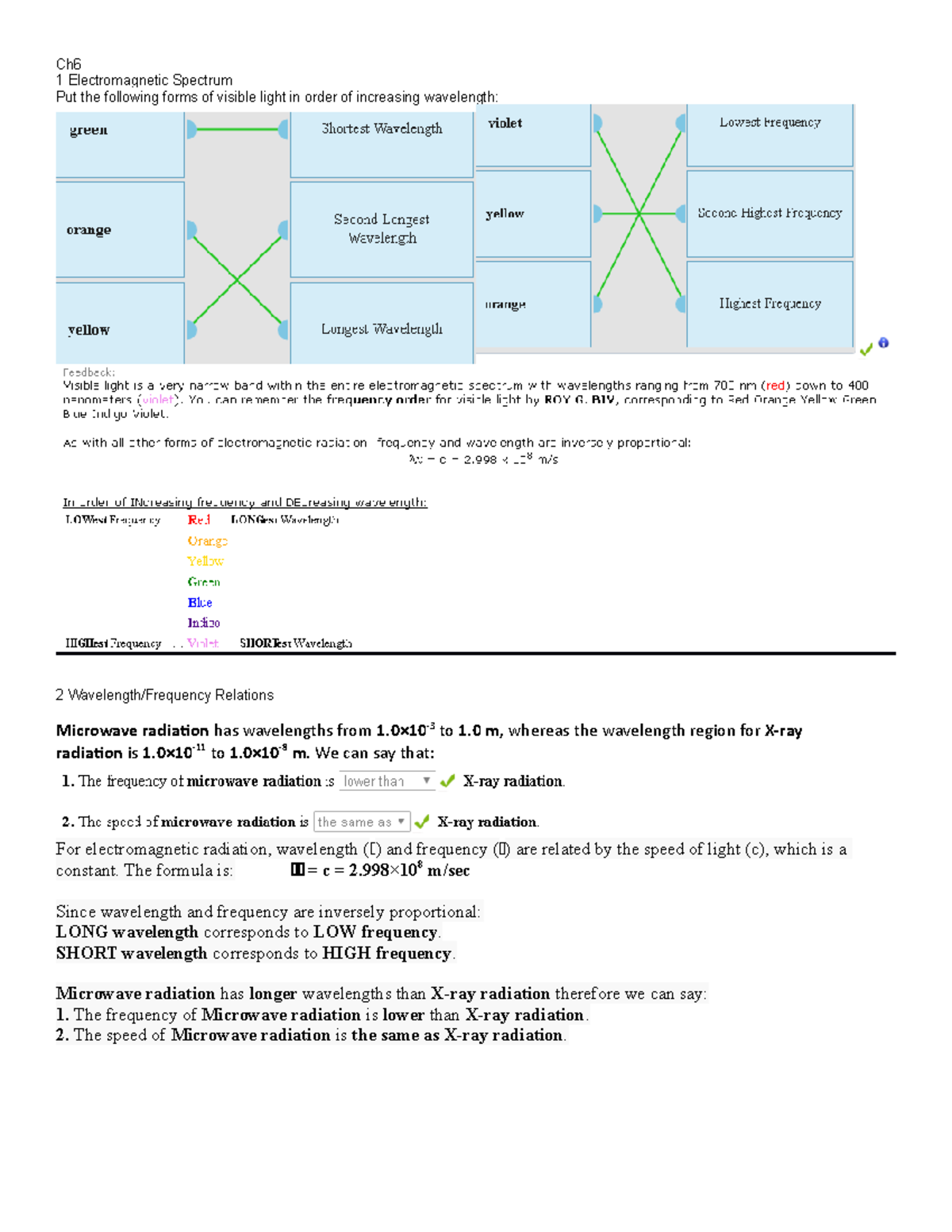 Ch6 - Cengage online webwork practice set for "Chemistry and Chemical Reactivity 10th - Ch 1 ...