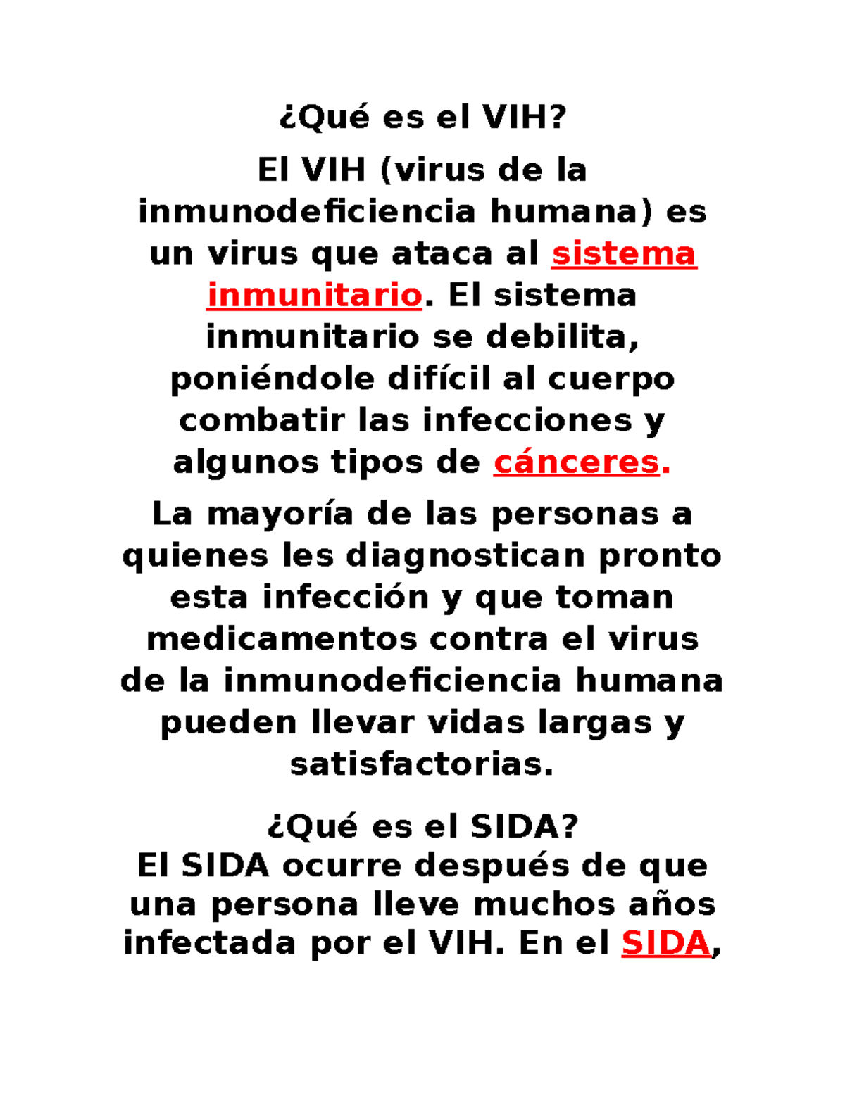 Qué es el VIH - apuntes - ¿Qué es el VIH? El VIH (virus de la ...