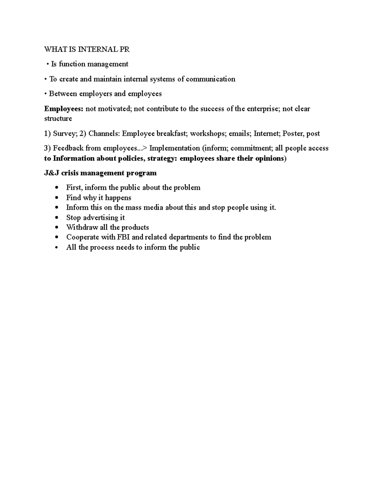 WHAT IS Internal PR - WHAT IS INTERNAL PR Is function management To ...