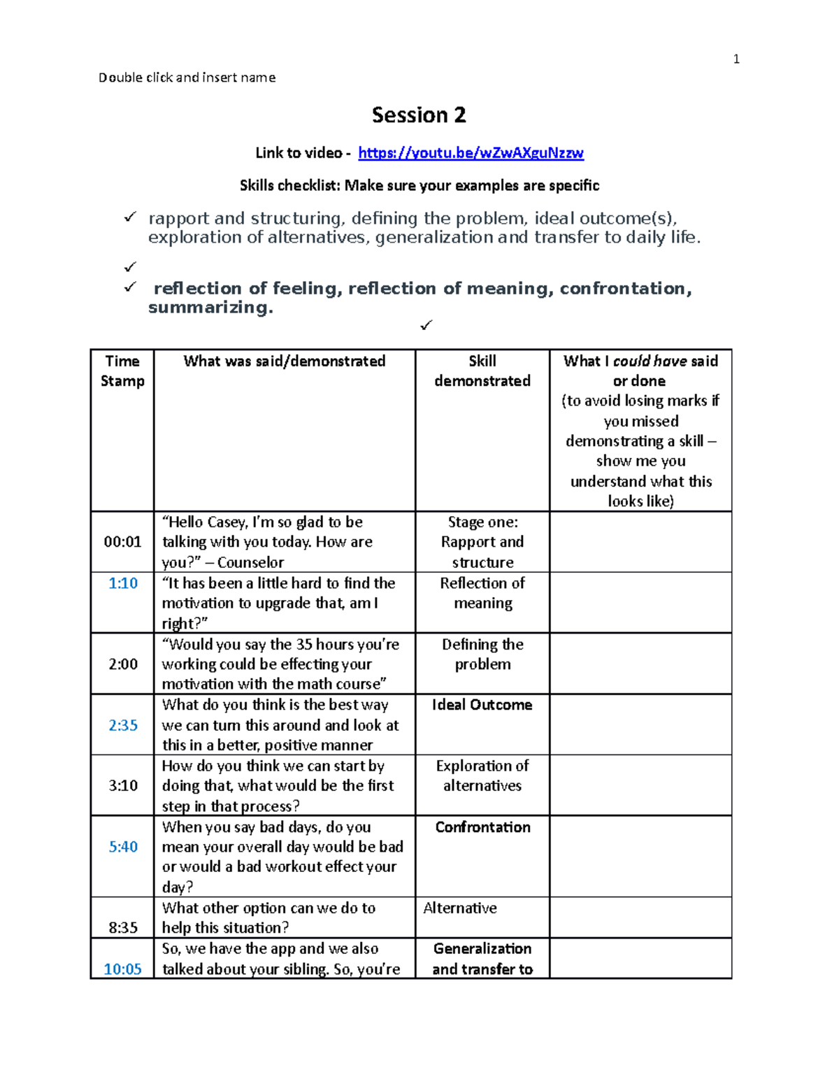 Session 2 Script - COUN10003 - Mohawk College - Studocu