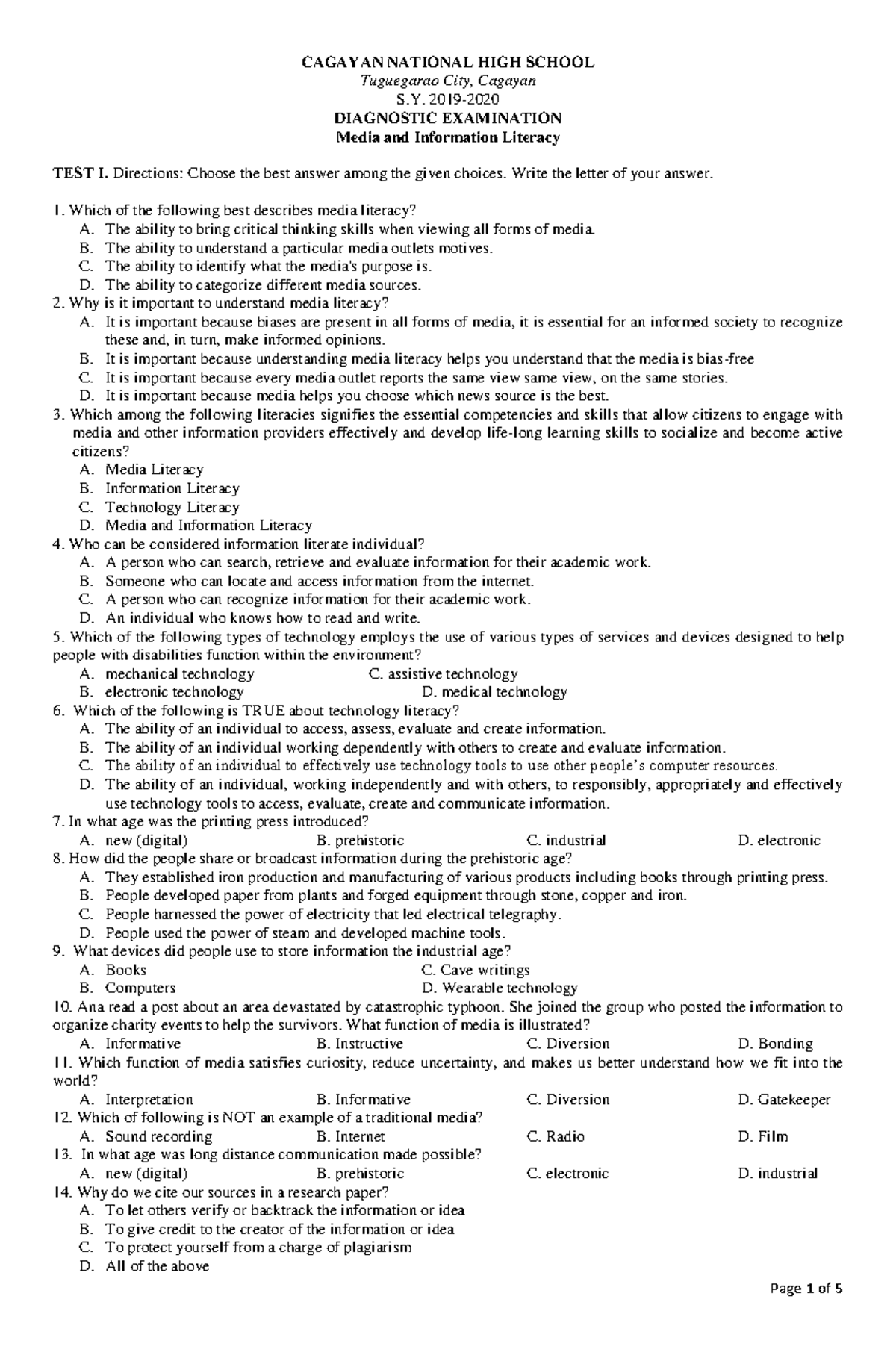 MEIL2122 Media and Information Literacy - mema lang - Studocu