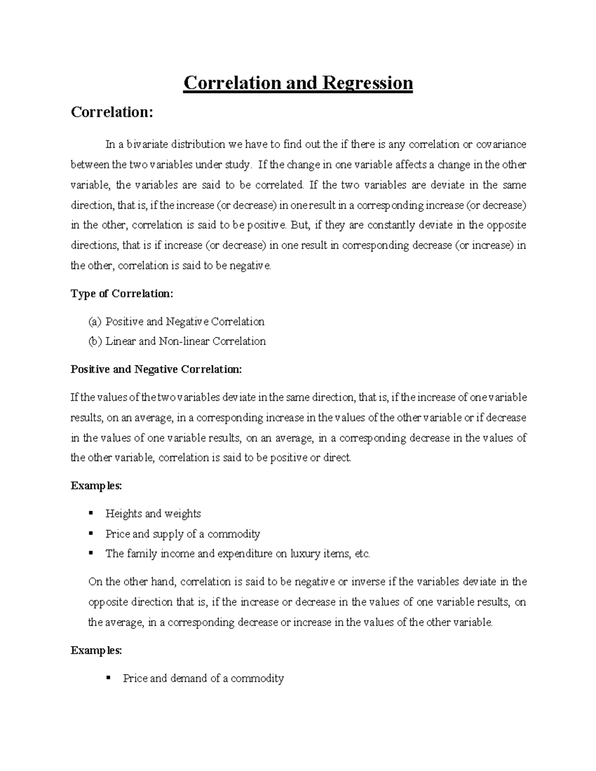 Module 3module 3module 3module 3module 3 Correlation And Regression Correlation In A 