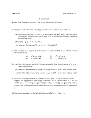 300F07HW8 - HWs given in class for Math 300, Carl Cowen courses - Math ...