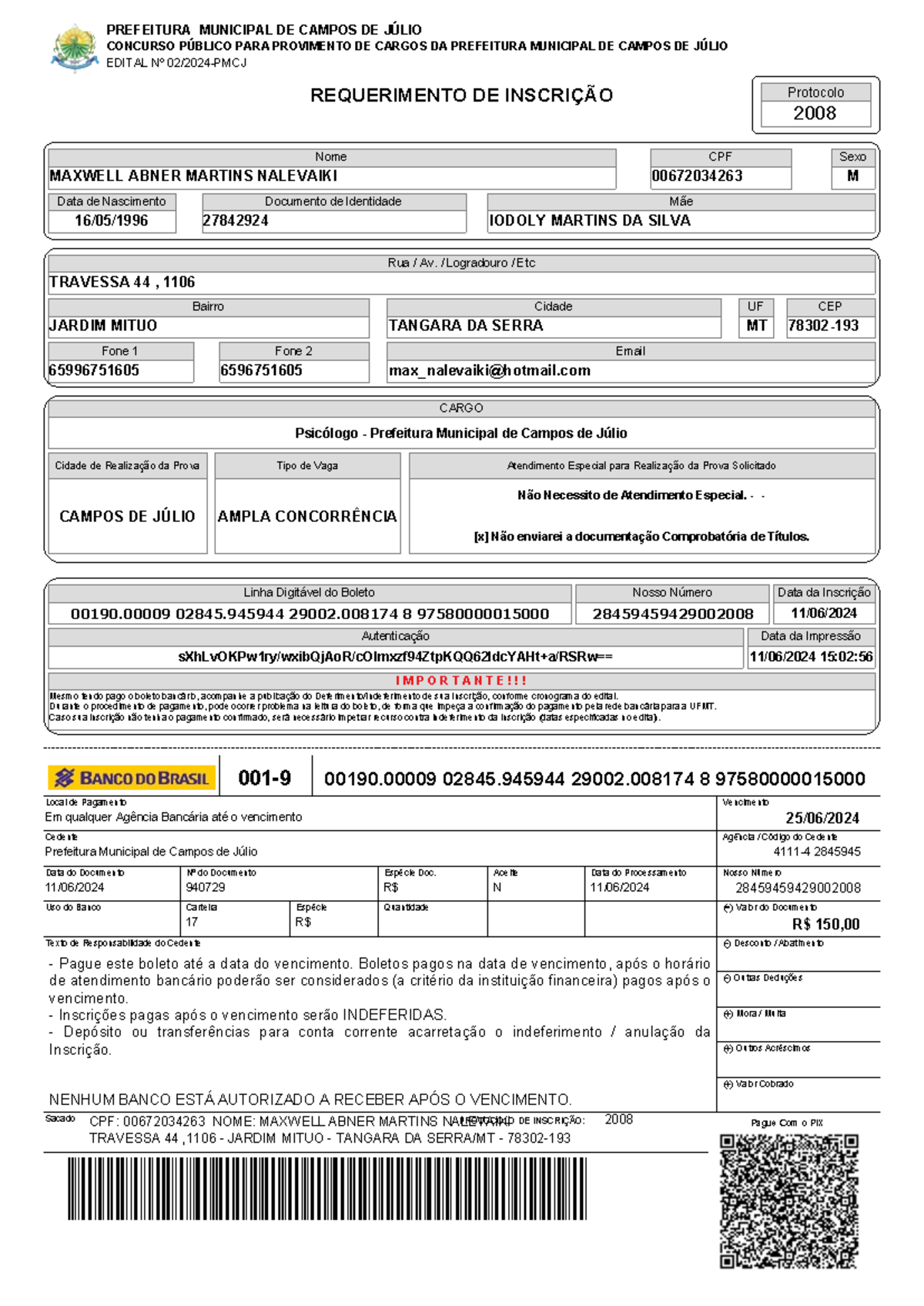 Campos de julio - PREFEITURA MUNICIPAL DE CAMPOS DE JÚLIO MAXWELL ABNER ...