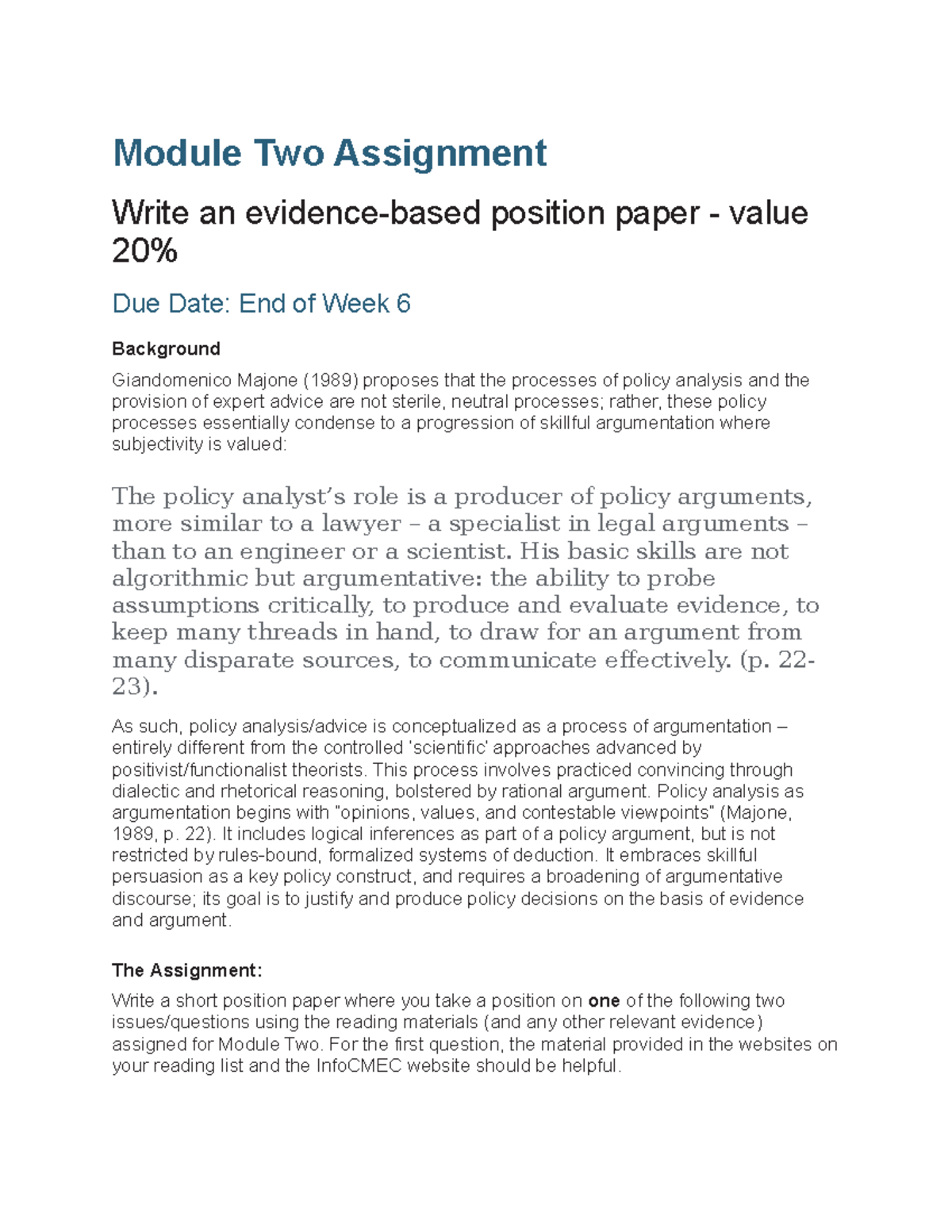Module Two Assignment Joy Eded Module Two Assignment Write An