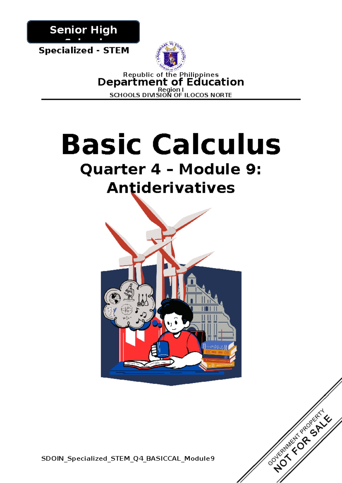 STEM Basic Cal Q4 Mod9 W1-3 Antiderivatives - Republic of the Philippines Department of ...