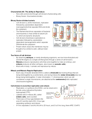 Bioch 15 - Biological Concepts 1- Rachel Bleich - BIO 1801 - Studocu