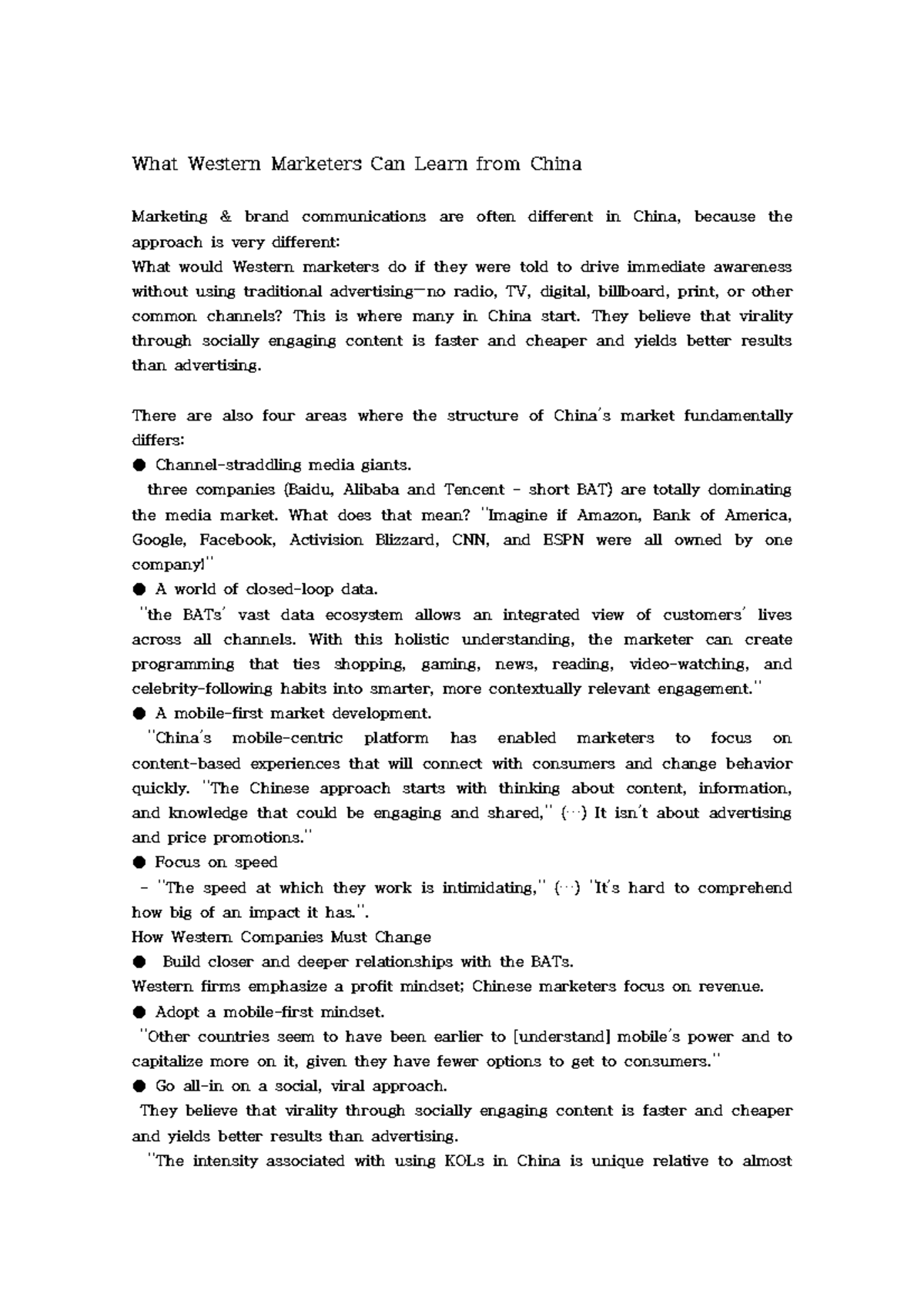 What Western Marketers Can Learn from China - What Western Marketers ...