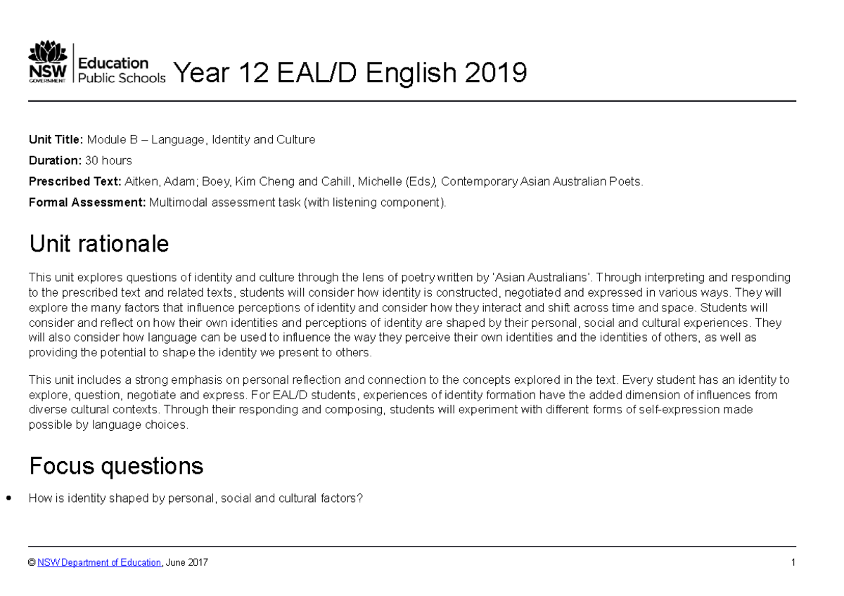 English-s6-module-b-language-identity-and-culture-program - Year 12 EAL ...