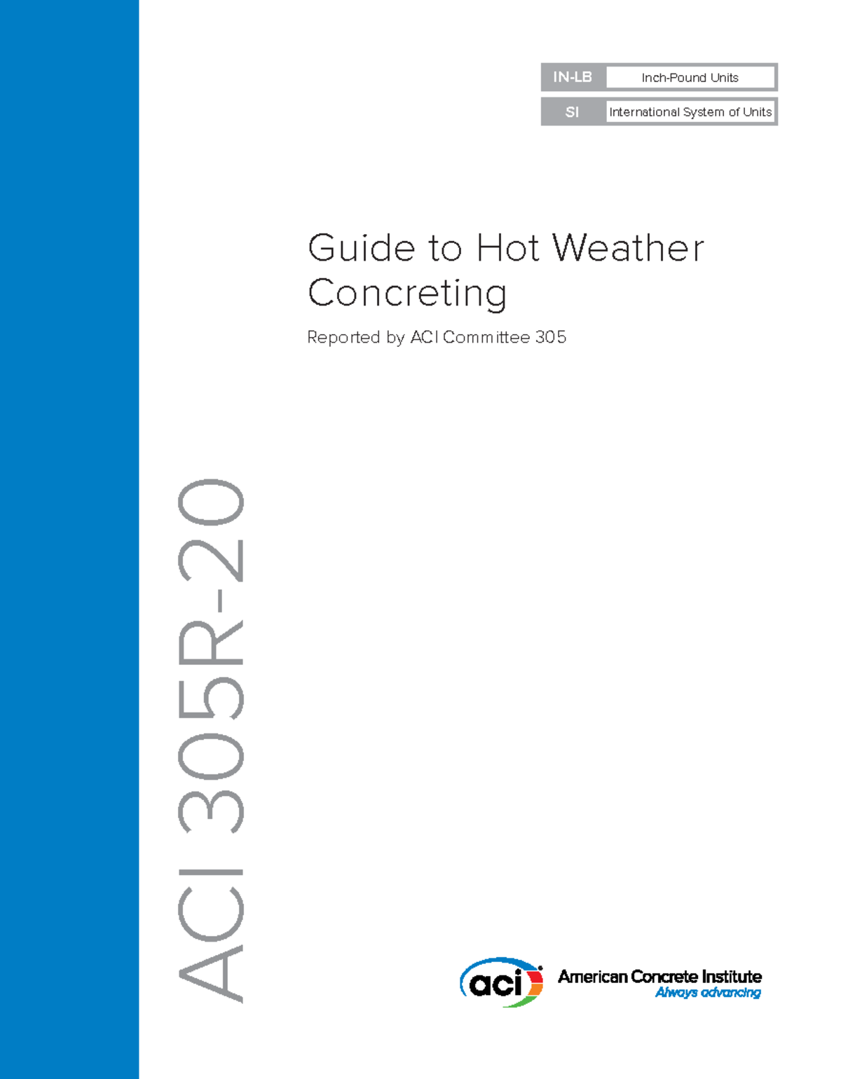305R-20 preview - DSDFD - Guide to Hot Weather Concreting Reported by ...