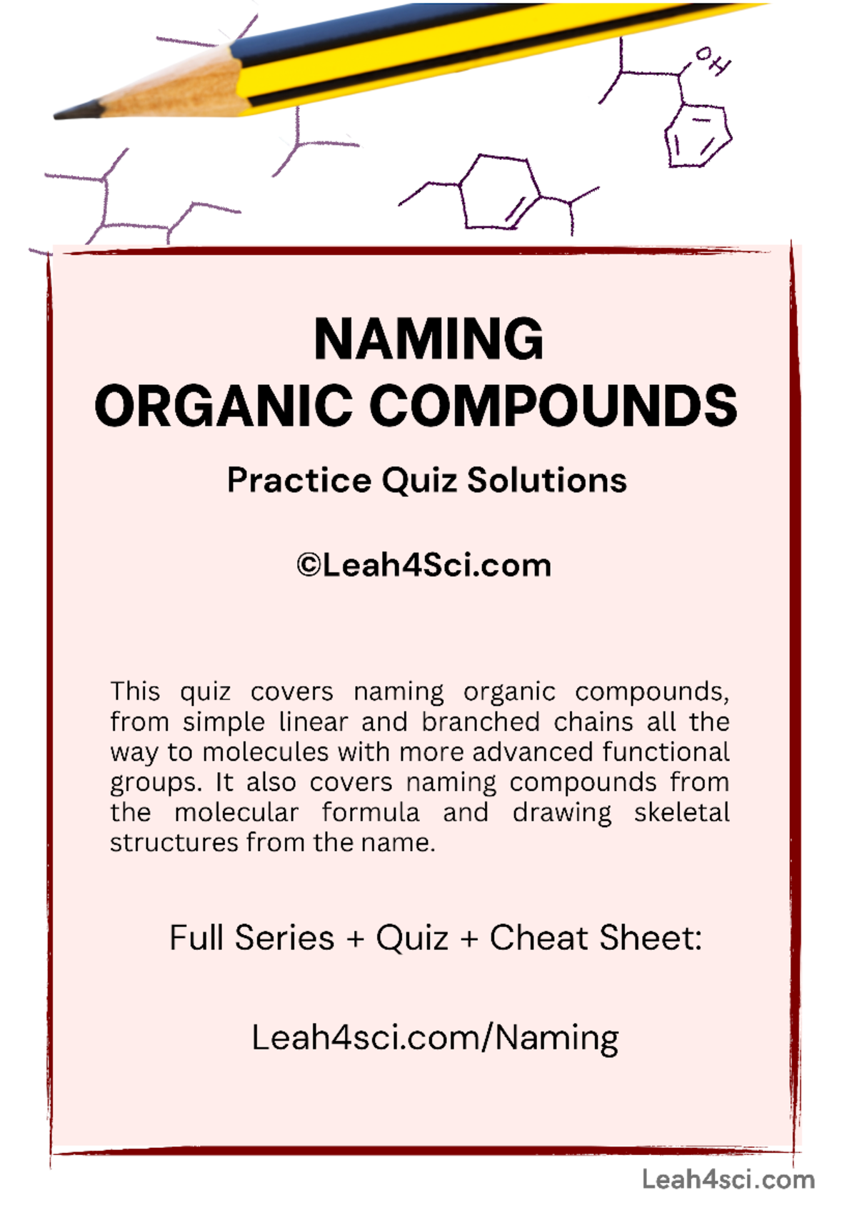 Orgo SH Nomenclature Quiz Solving - 04 NAMING ORGANIC COMPOUNDS ...