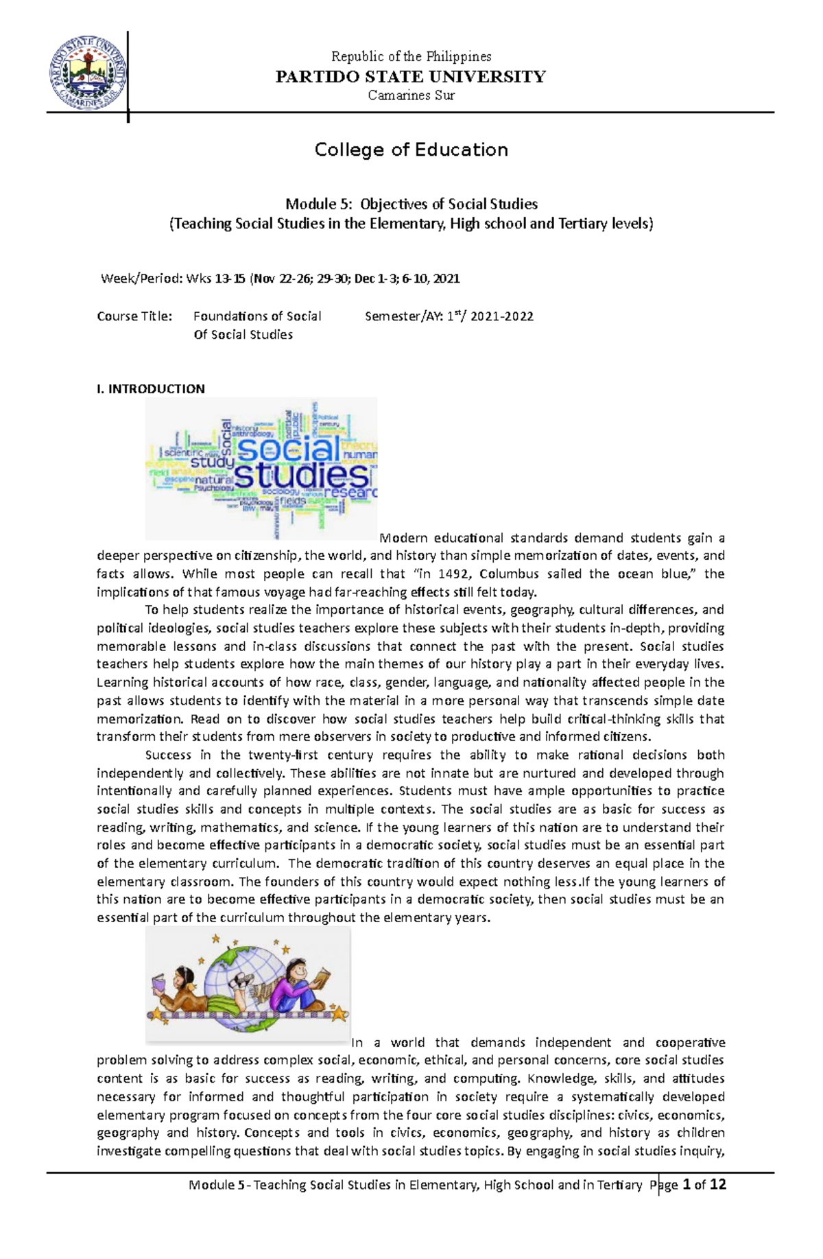 College Of Education Module 5 Objectives Of Social Studies Teaching college-of-education-module-5-objectives-of-social-studies-teaching