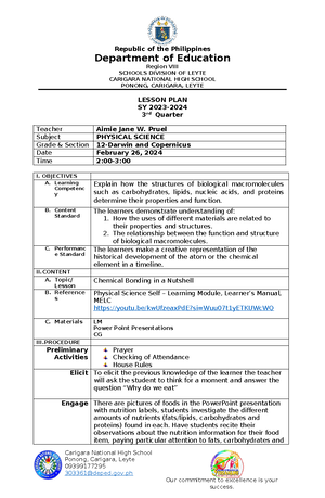 Lesson 6- Collision Theory ( Detailed LP) - Republic of the Philippines ...