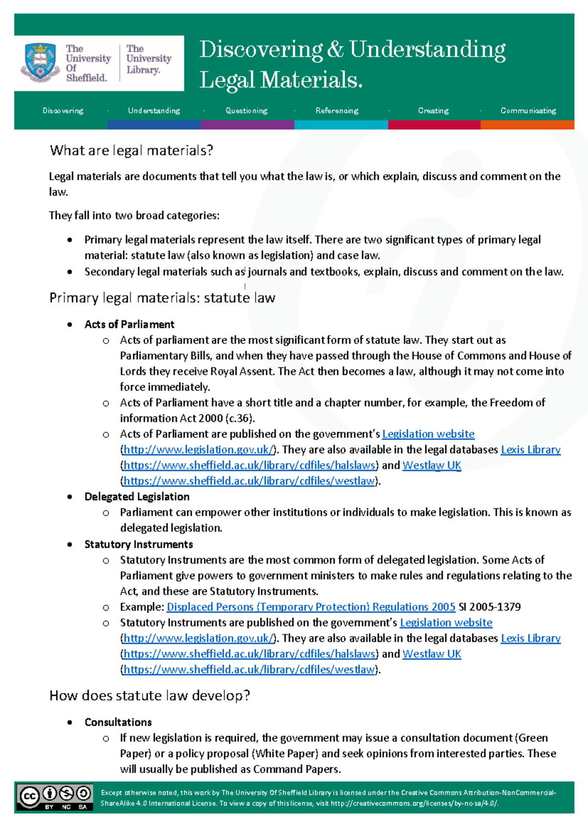 Discovering understanding legal materials - Legal Materials ...
