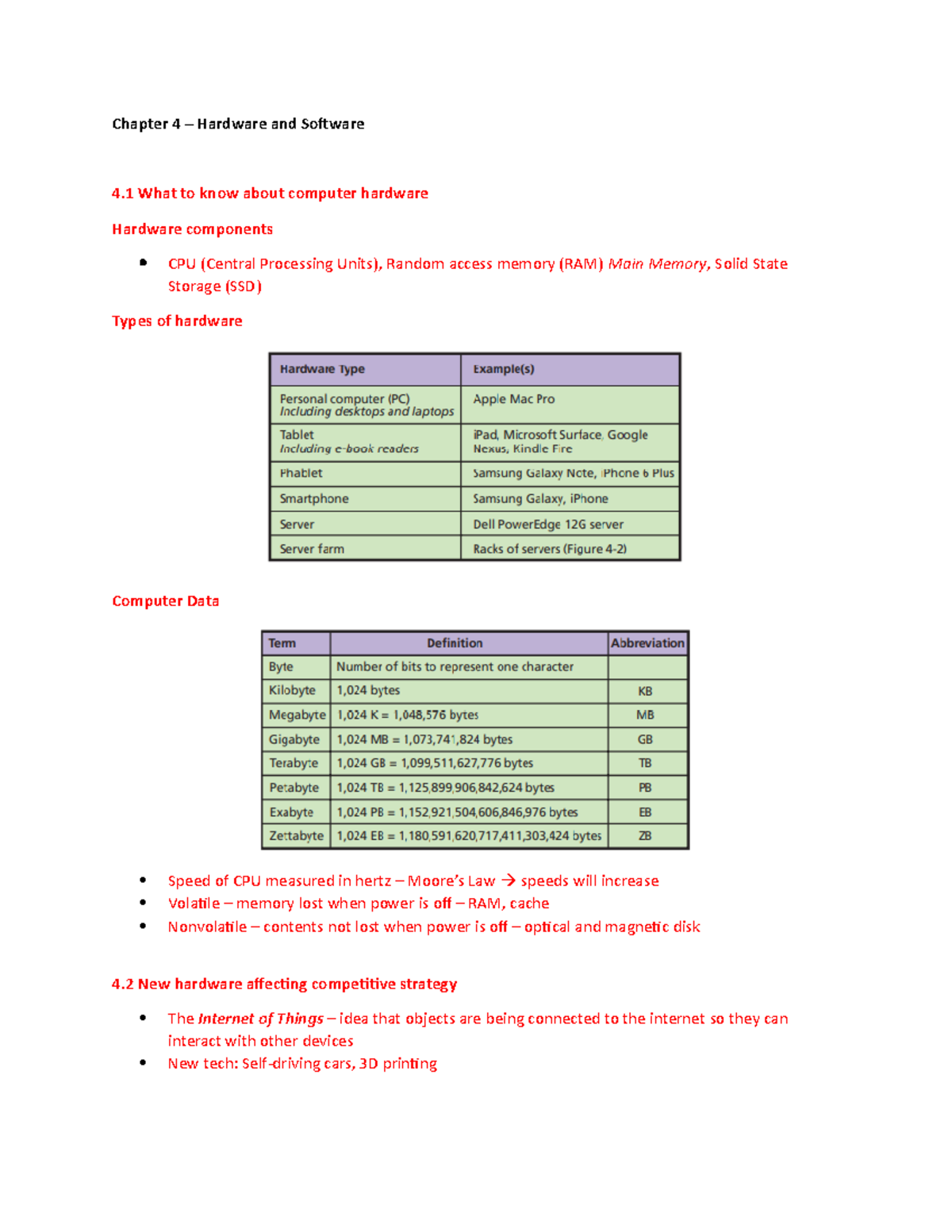 Week 3 Tutorial Questions And Answers Fo Week 3 Chapter 4 Hardware And Software 4 What To