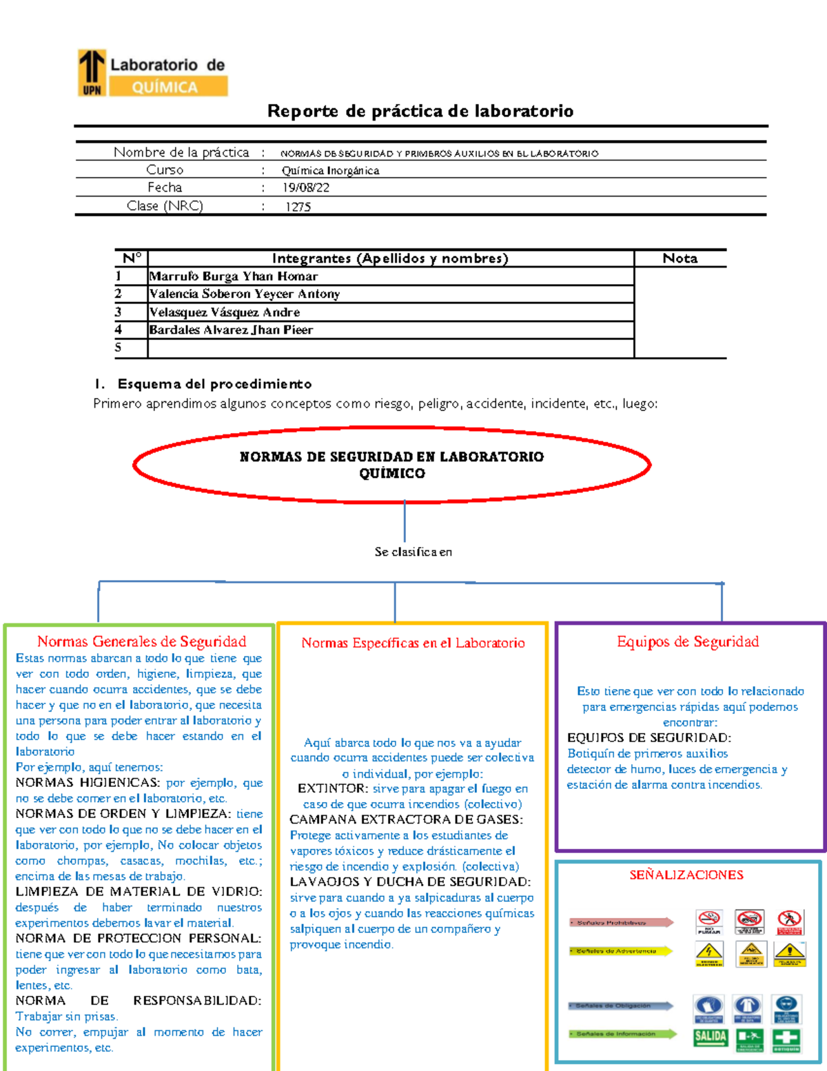 Formato 1 reporte de resultados grupo 2 - Reporte de pr·ctica de laboratorio Nombre de la pr ...
