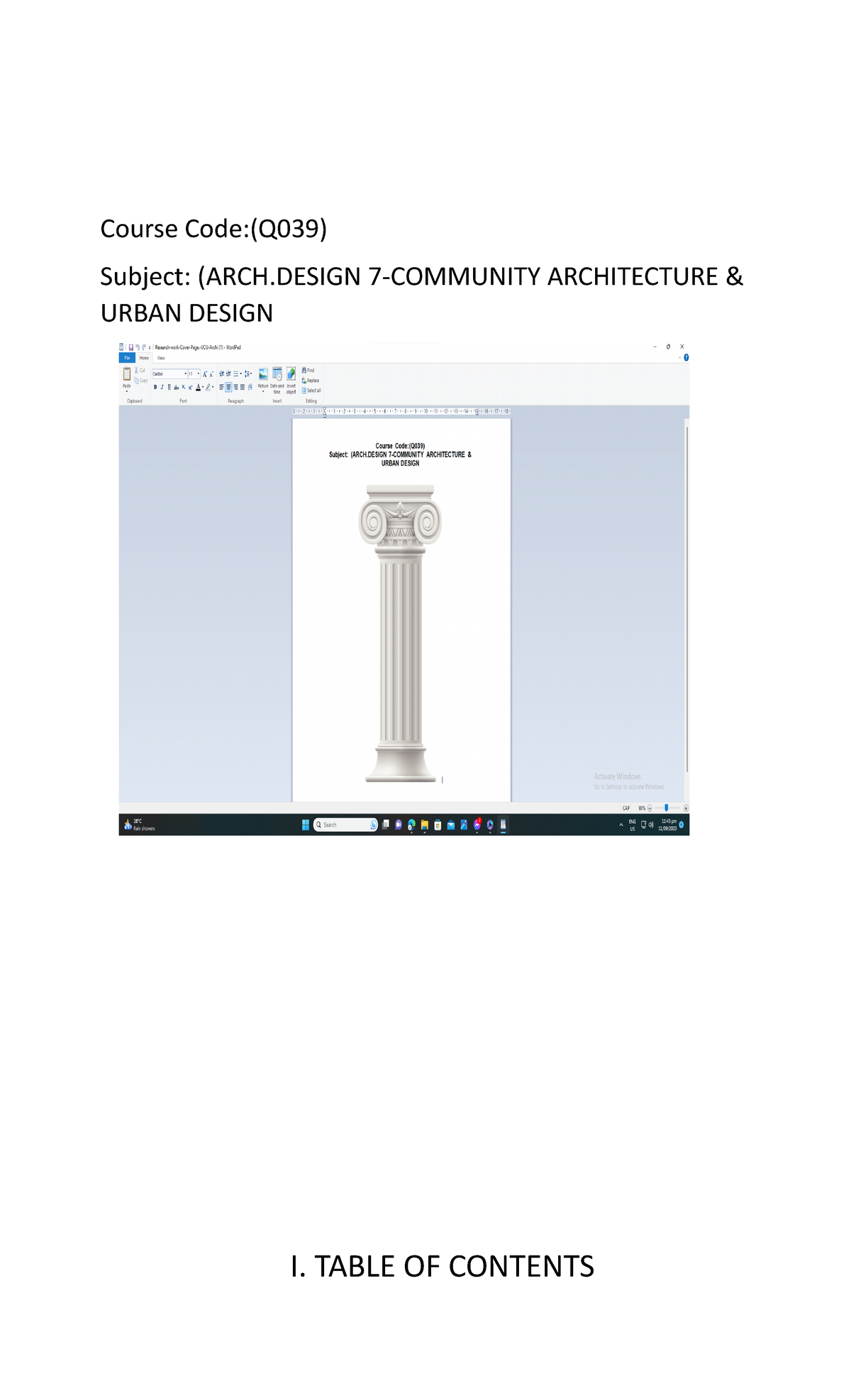 Design 7 RSW ,EDIT - EDUCATIONAL PURPOSSES - Course Code:(Q039) Subject ...