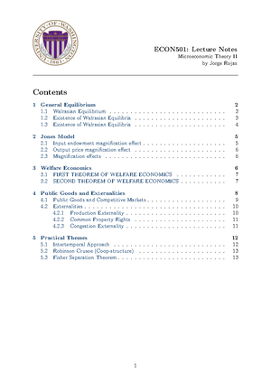 Economic Notes - Economics - Studocu