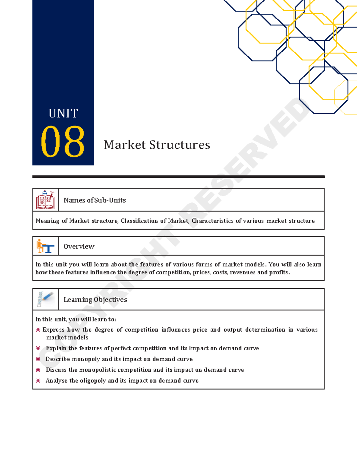 Market structure.Lecture notes about introduction to economics ...