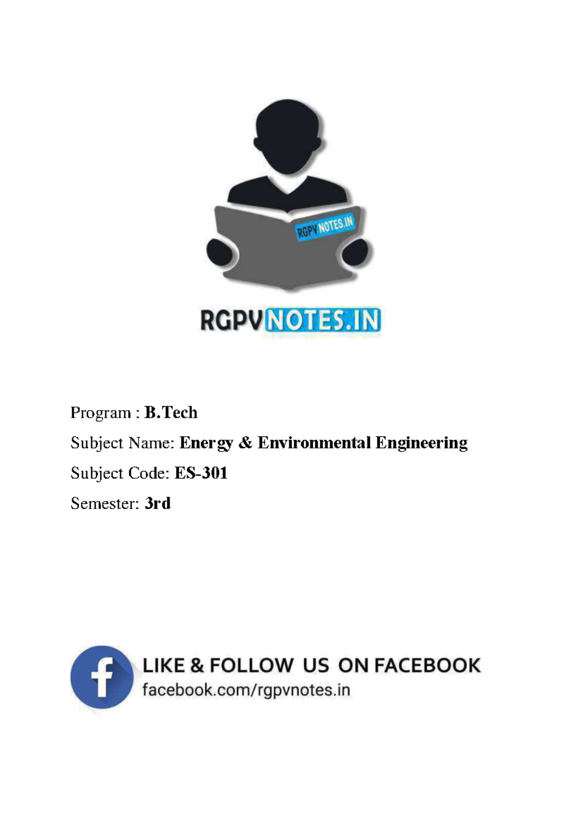 Unit 5 Energy & Environmental Engineering www rgpvnotes in - Program ...