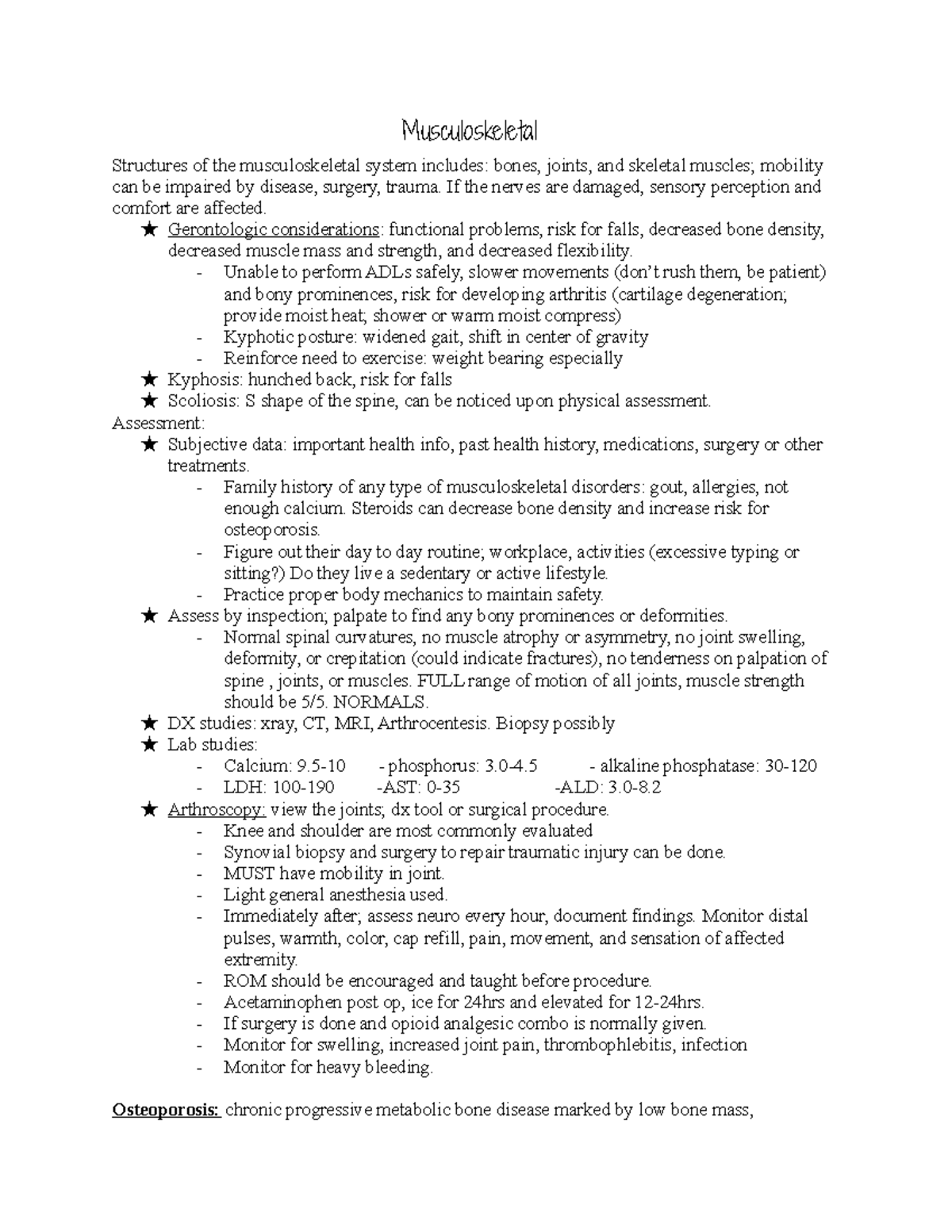 Muskuloskeletal - Musculoskeletal Structures of the musculoskeletal ...