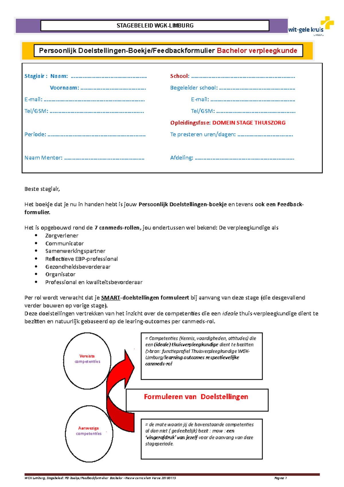 2017-18 WGK-PD-boekje-Feedbackformulier stagebeleid tijdens domeinstage ...
