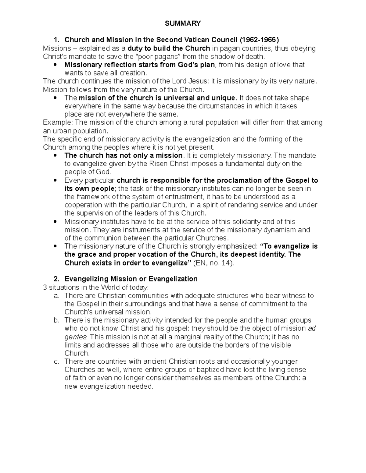 CFE 104 2834 43 1 - christian formation education activity - SUMMARY ...