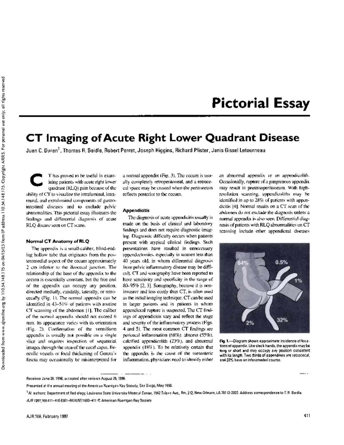 RLQ mass - Mass - Pictorial Essay CT Imaging of Acute Right Lower ...