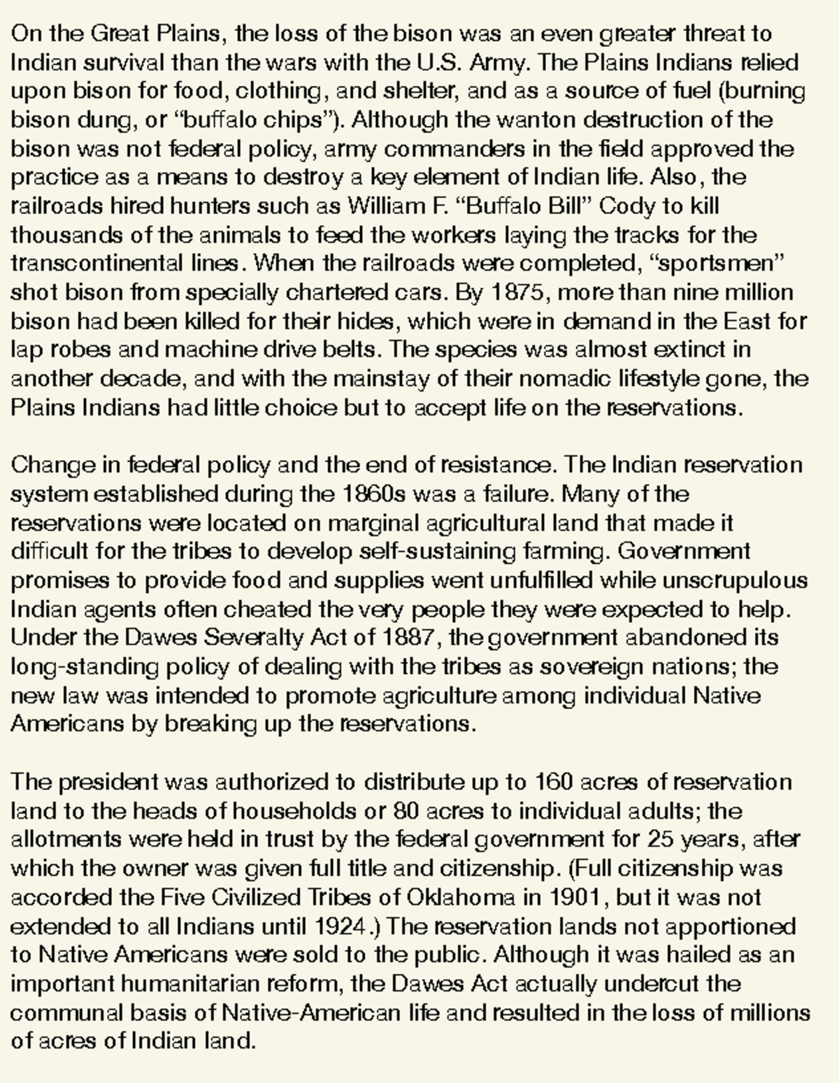 CH5 - 2022 - On the Great Plains, the loss of the bison was an even ...